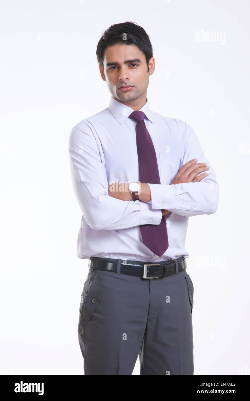 Portrait of a male executive Stock Photo - Alamy