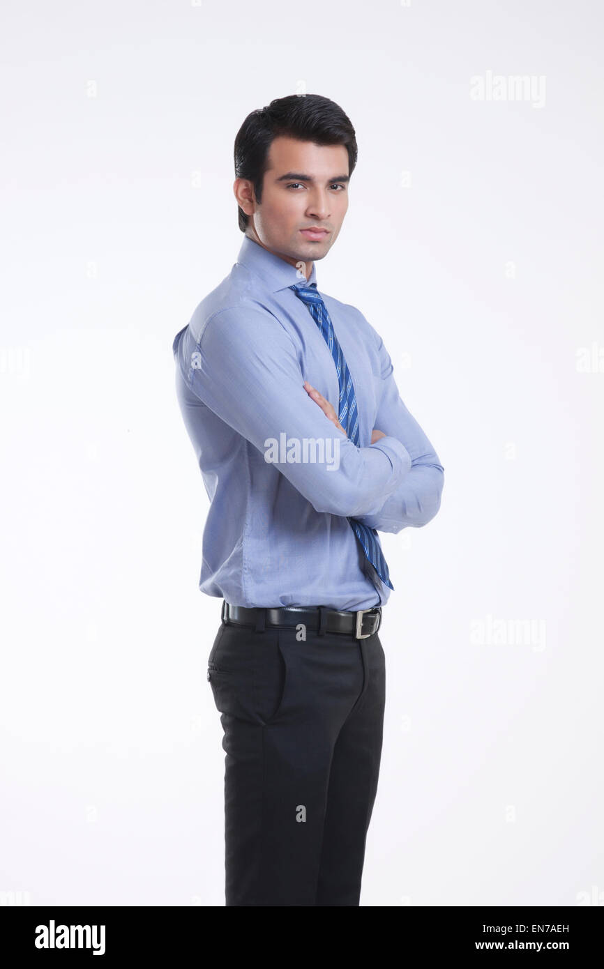 Portrait of a male executive Stock Photo - Alamy