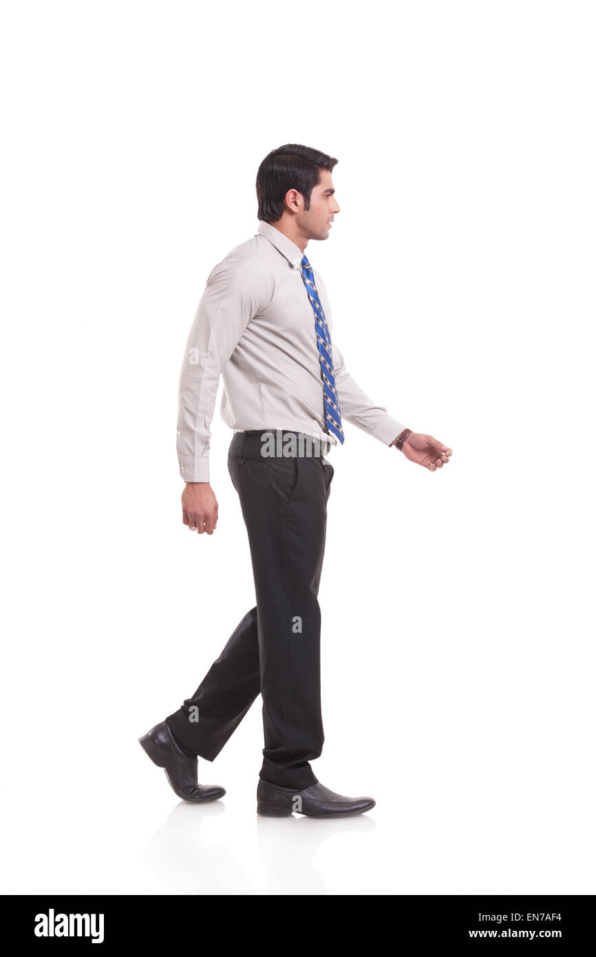 Side profile of a male executive Stock Photo - Alamy