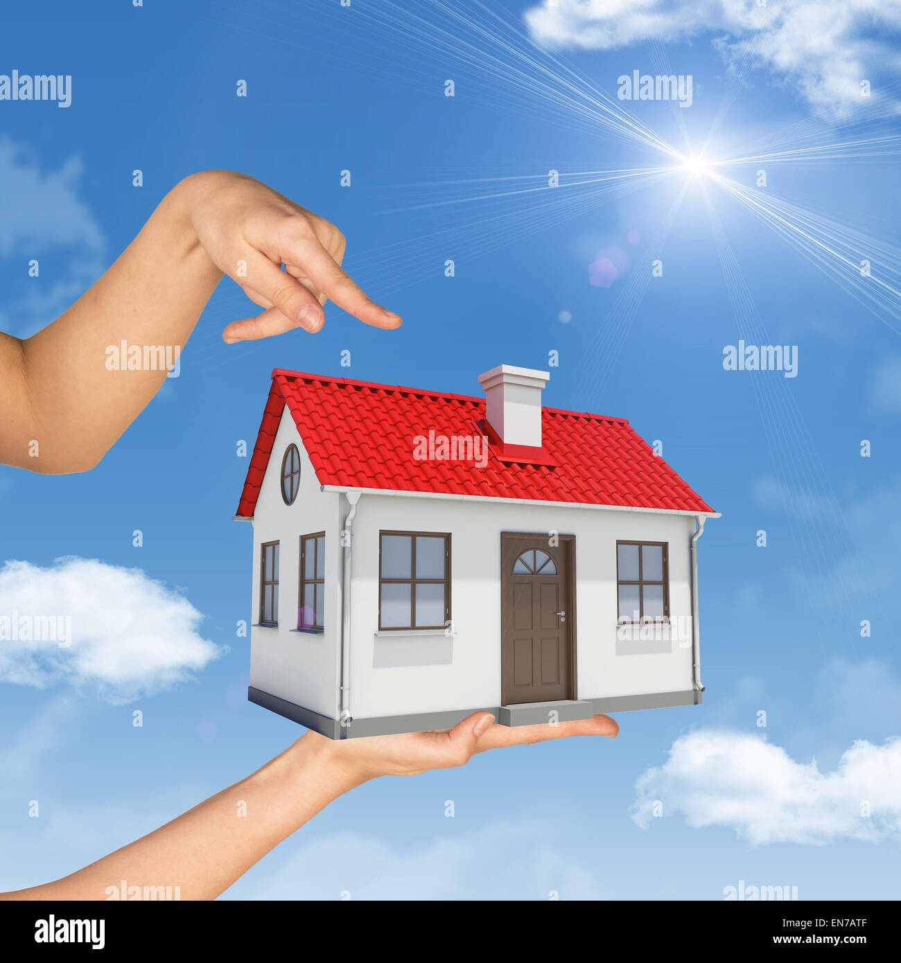 Womans hand pointing on hi-res stock photography and images - Alamy