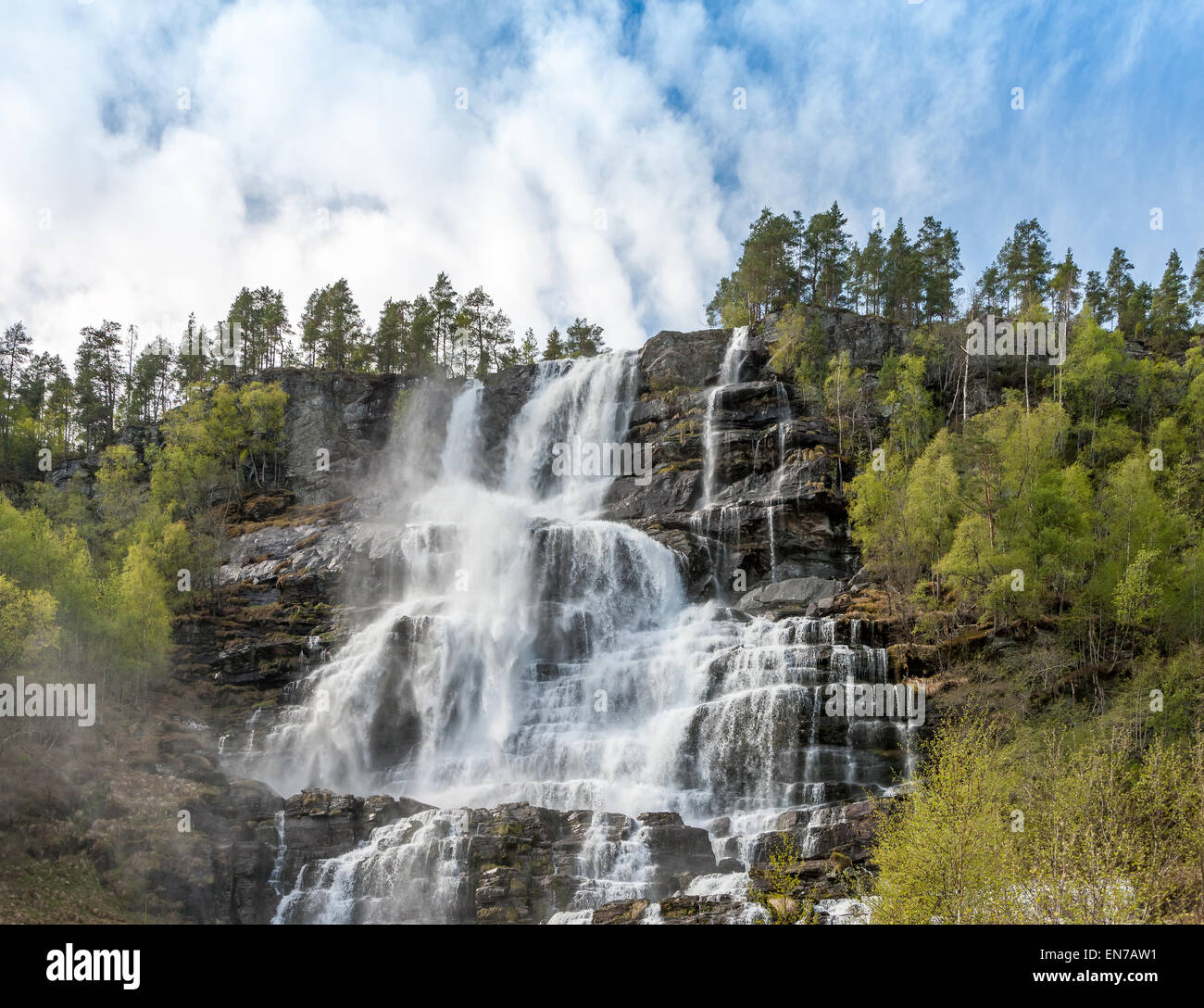 waterfall in Norway Stock Photo - Alamy