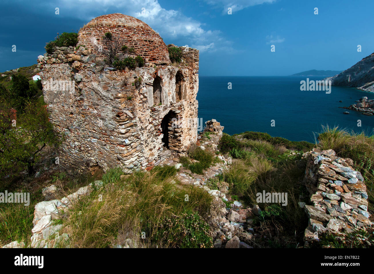 Skiathos kastro fortress hi-res stock photography and images - Alamy