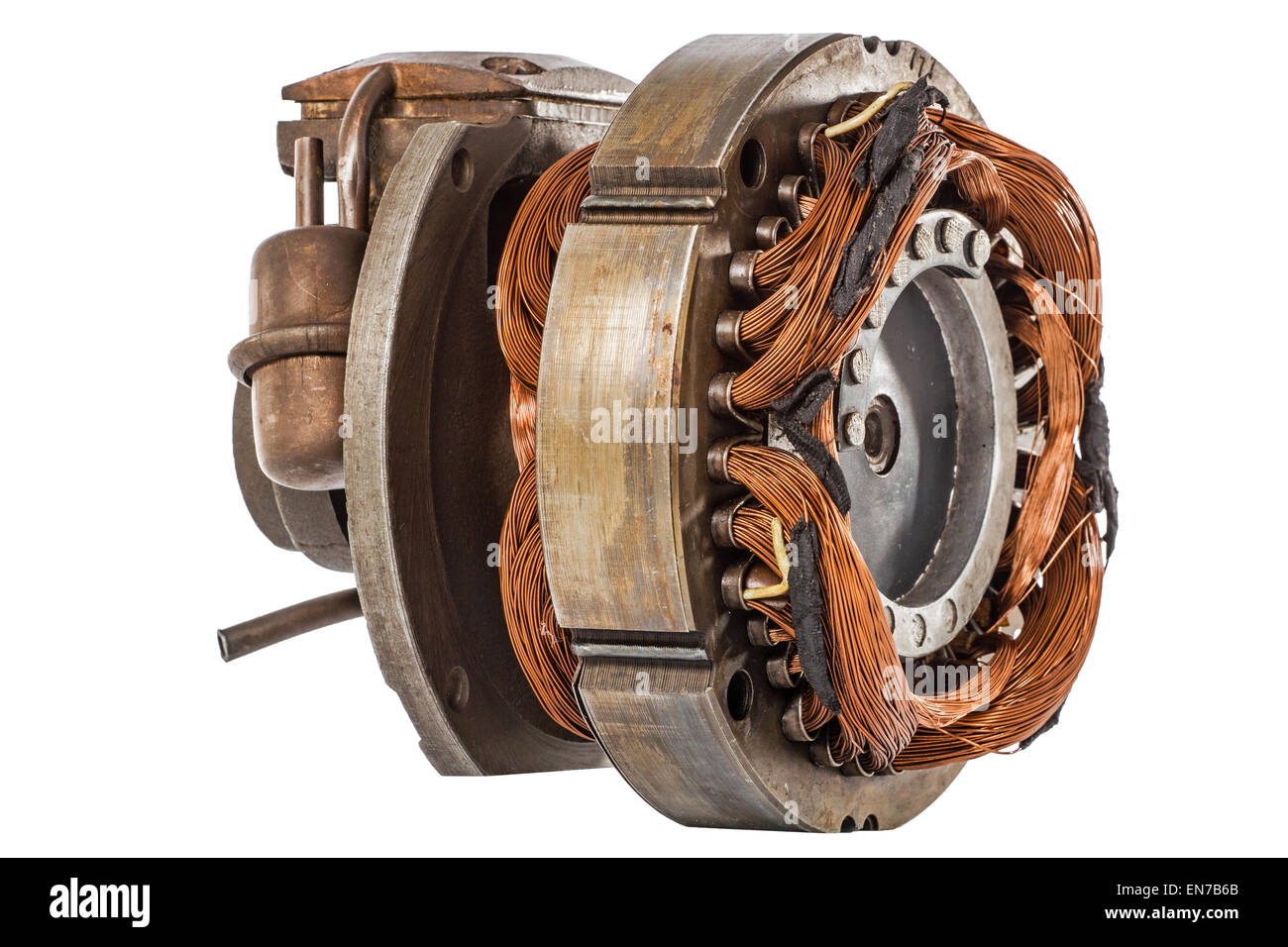 Engine compressor chiller, isolated on white background Stock Photo - Alamy