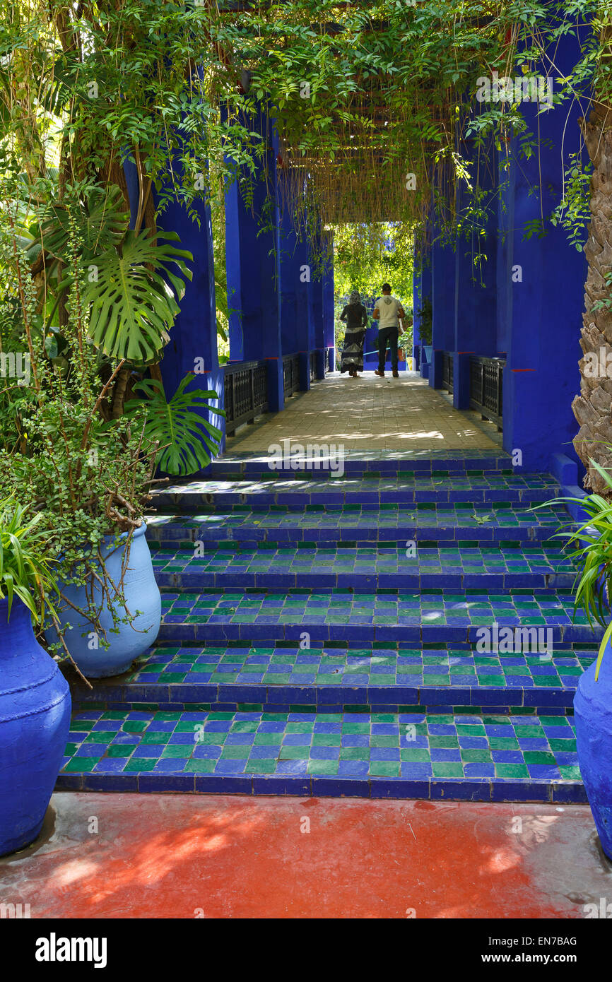 The blue garden marrakech hi-res stock photography and images - Alamy