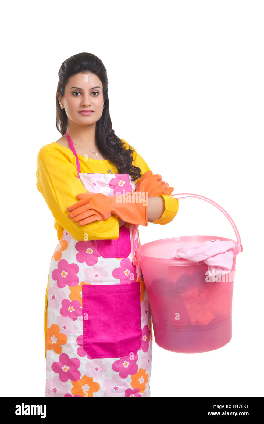 Bucket of clothes hi-res stock photography and images - Alamy