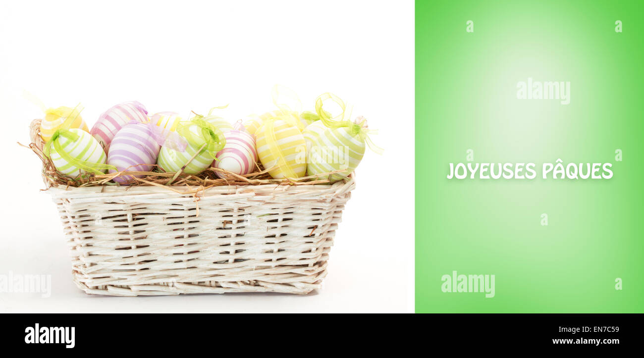 Joyeuses pâques happy easter french hi-res stock photography and images ...