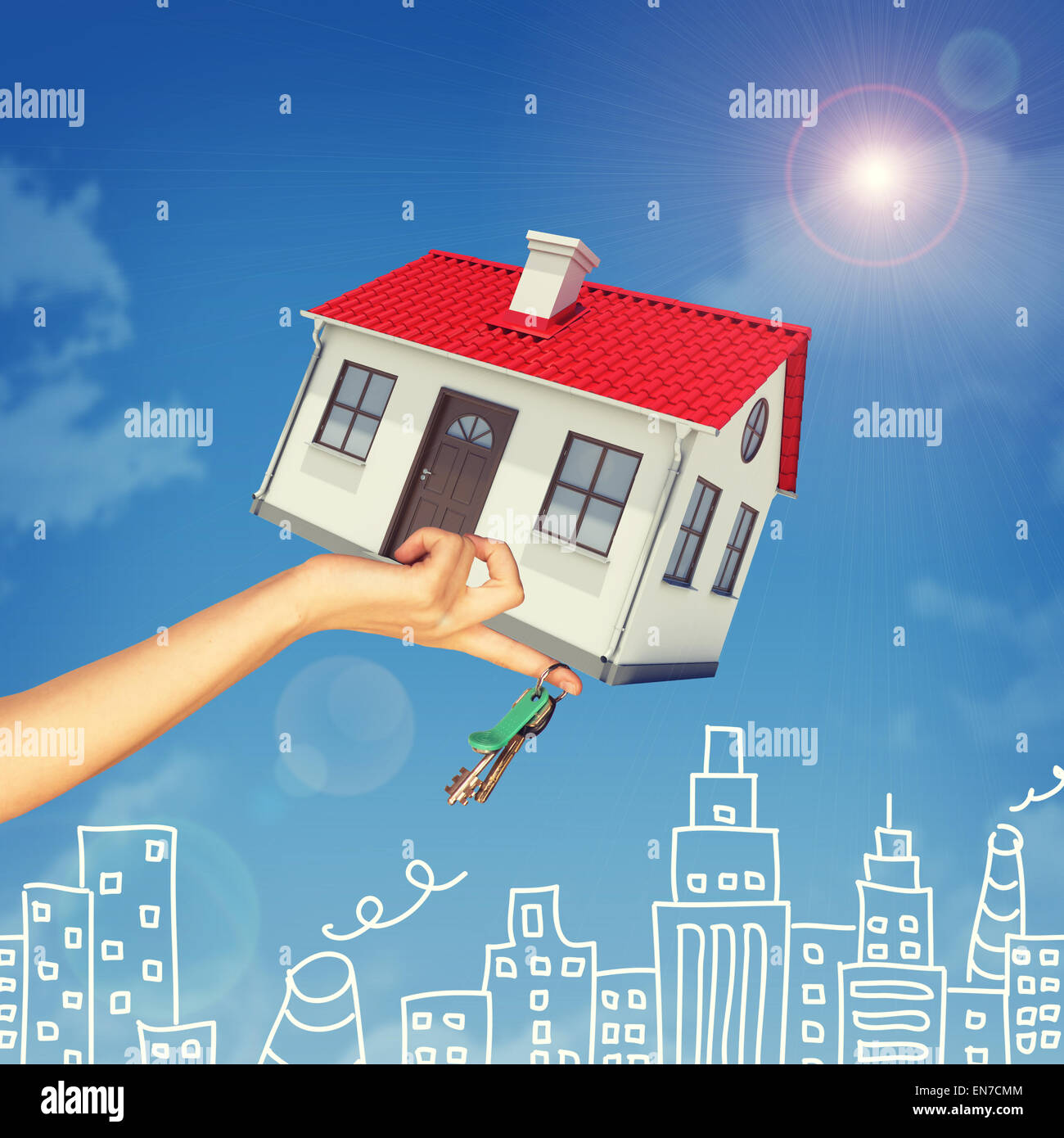 Womans hand key on hi-res stock photography and images - Alamy