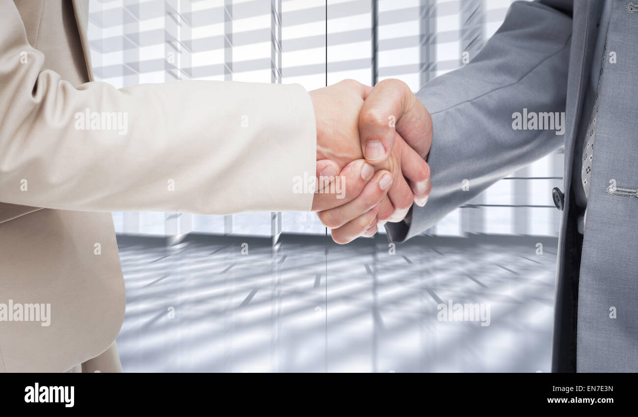 Employee shaking hands with boss hi-res stock photography and images ...