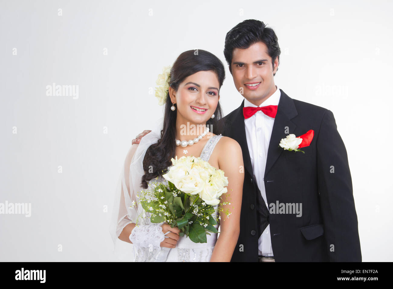 Portrait of a Bride and Bridegroom Stock Photo - Alamy