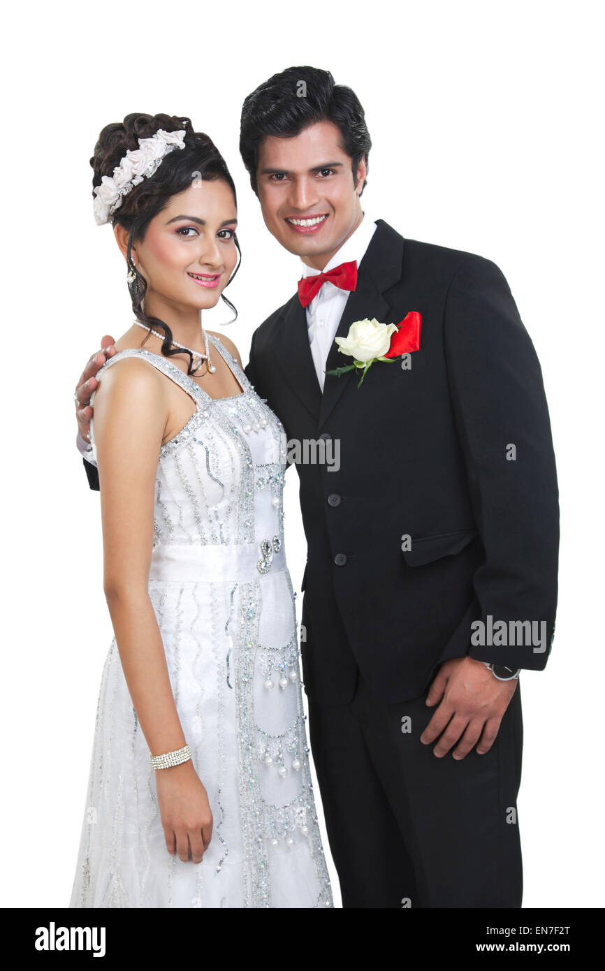 Portrait of a Bride and Bridegroom Stock Photo - Alamy