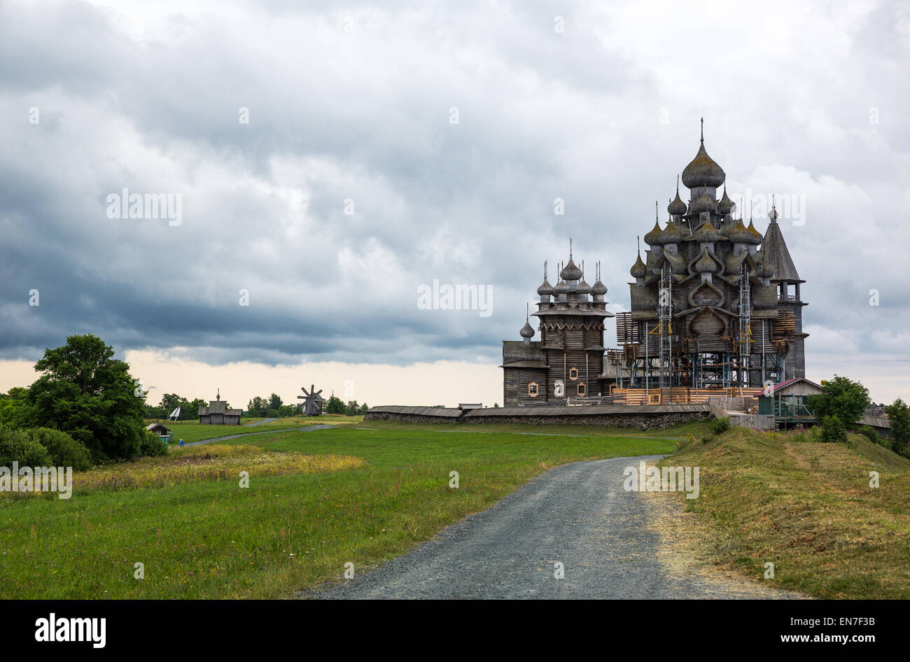 Kishi island lake onega russia church hi-res stock photography and ...