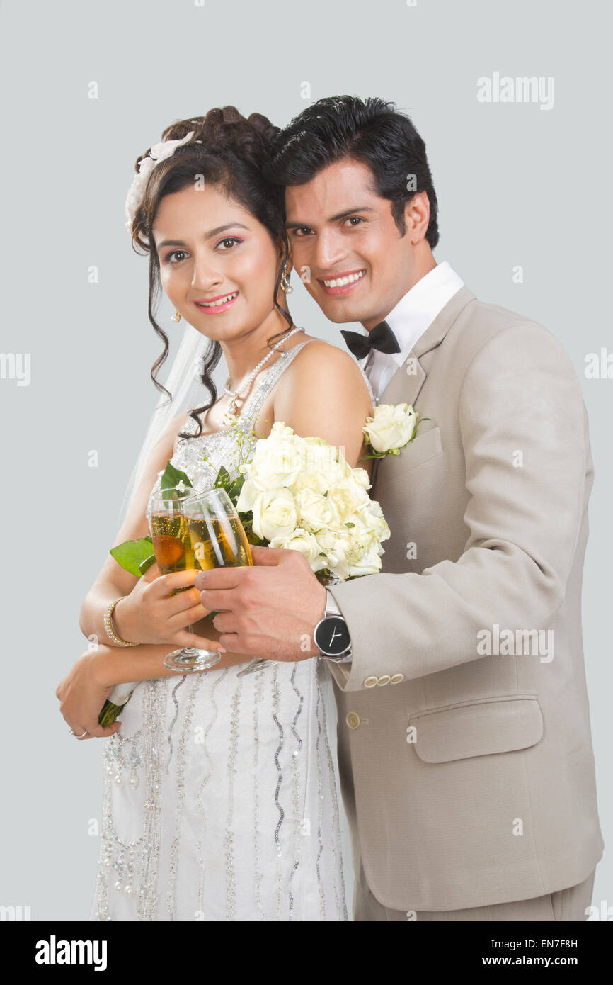 Portrait of a Bride and Bridegroom Stock Photo - Alamy