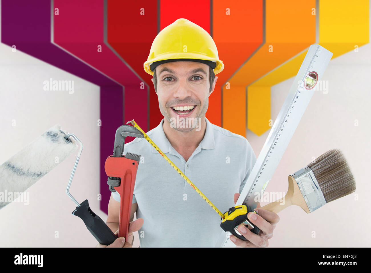 Happy worker hi-res stock photography and images - Alamy