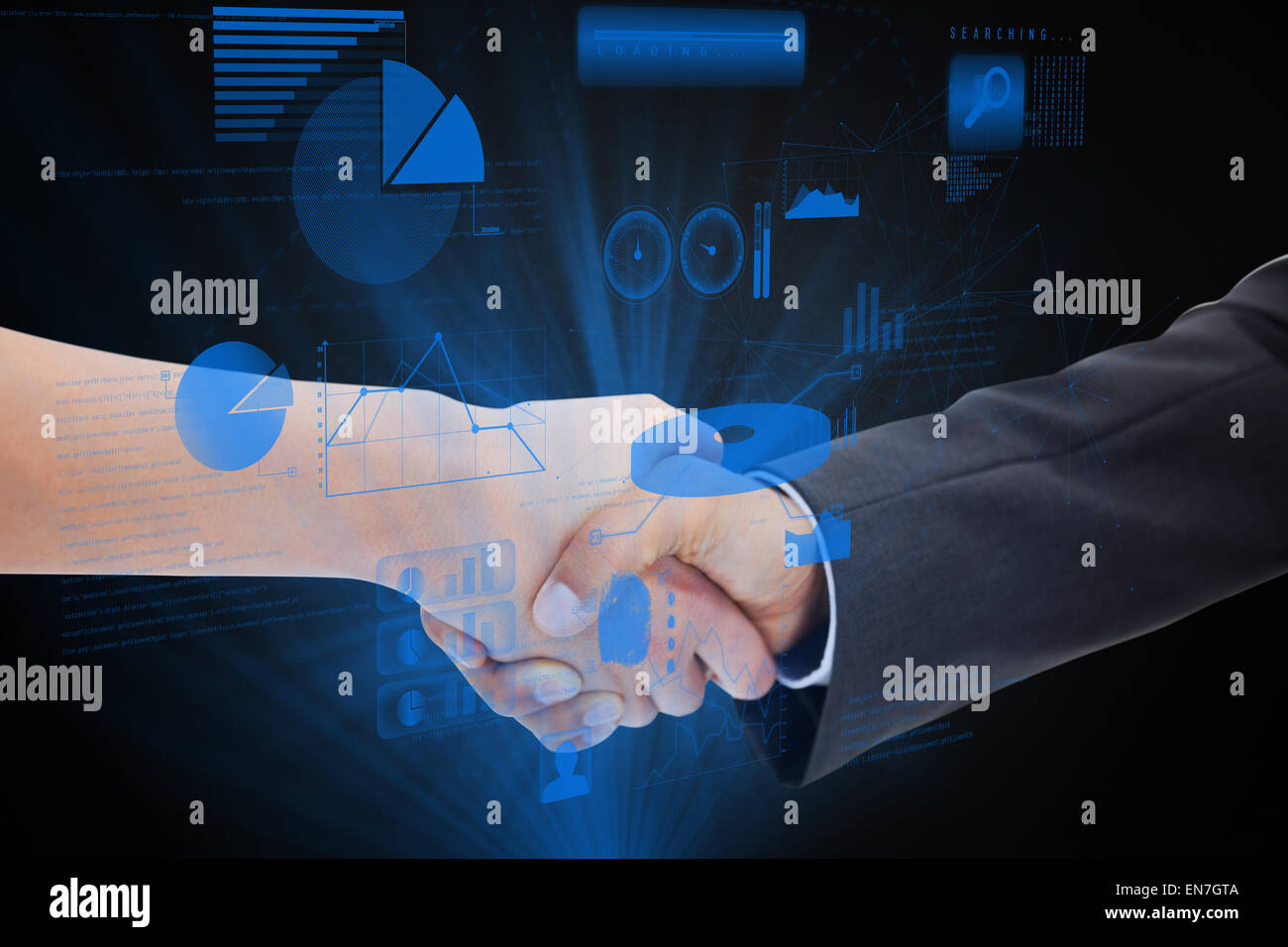 Close up human handshake hi-res stock photography and images - Alamy