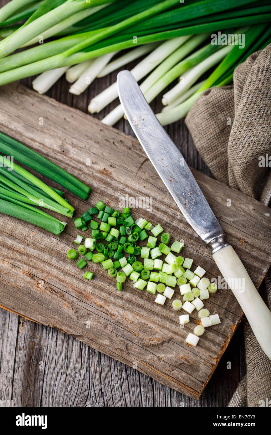 Green scallions hi-res stock photography and images - Alamy