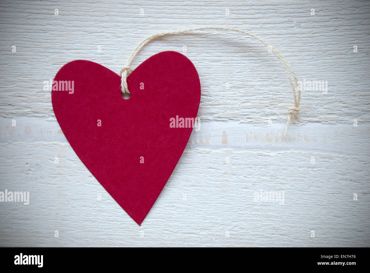 Red Heart Label With Copy Space Frame Stock Photo - Alamy