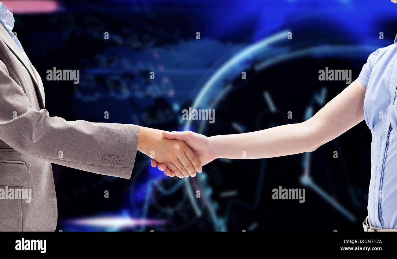 Handshake between women hi-res stock photography and images - Alamy