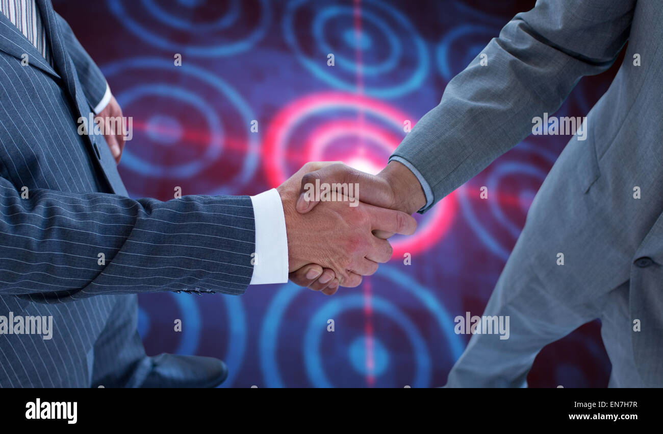 Composite image of handshake Stock Photo - Alamy