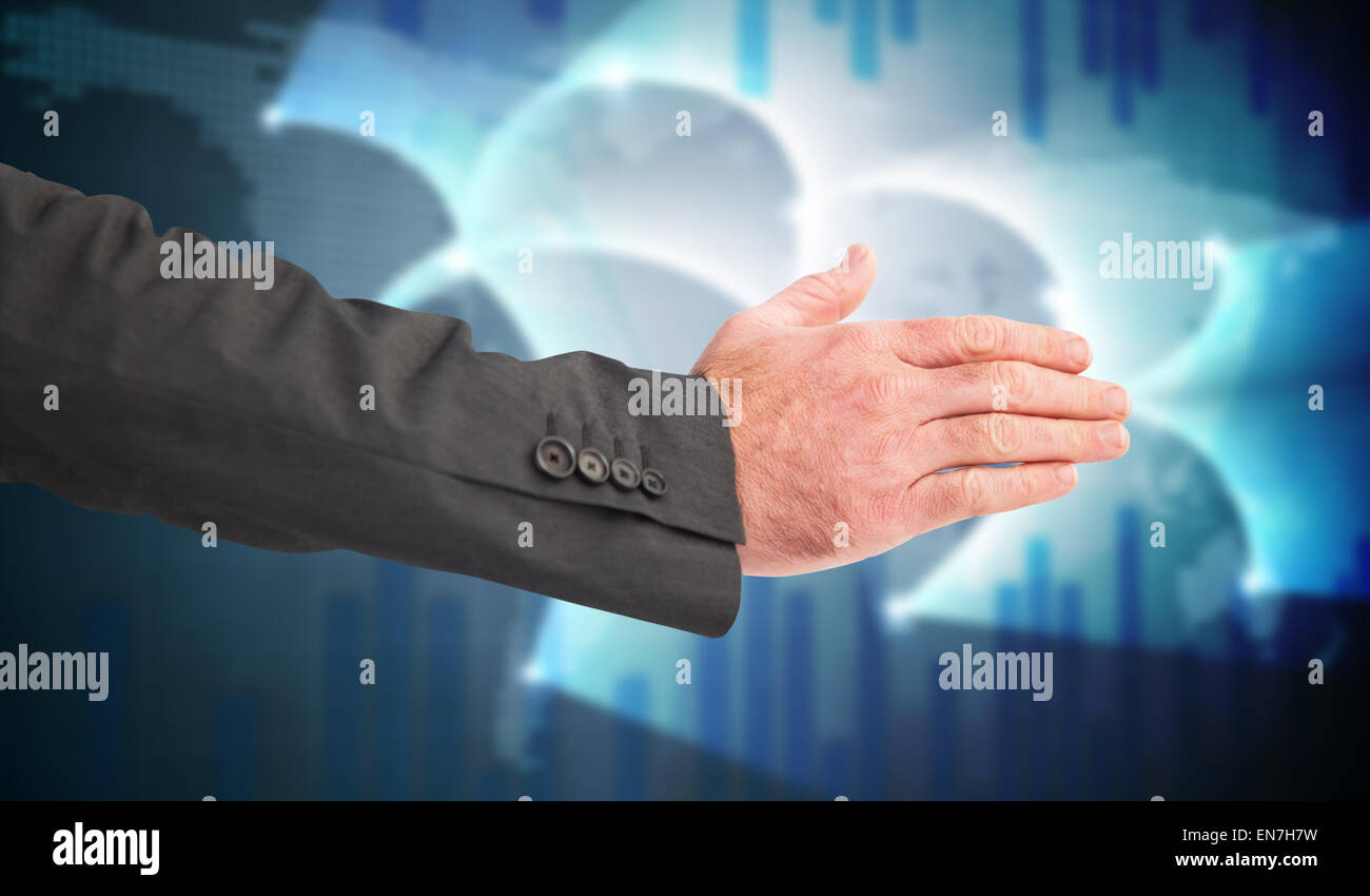 Hand reaching out of computer hi-res stock photography and images - Alamy
