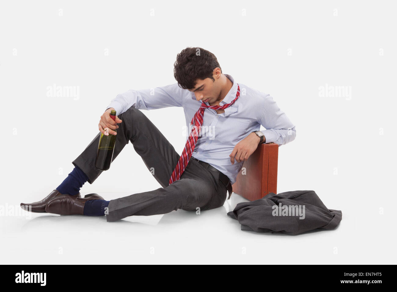 Drunk business executive Stock Photo - Alamy