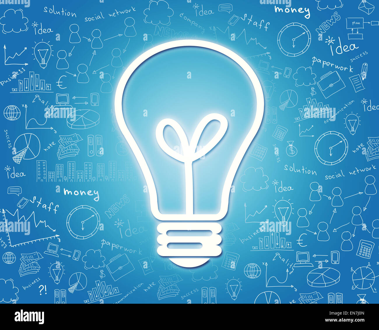 Big lightbulb icon Stock Photo - Alamy