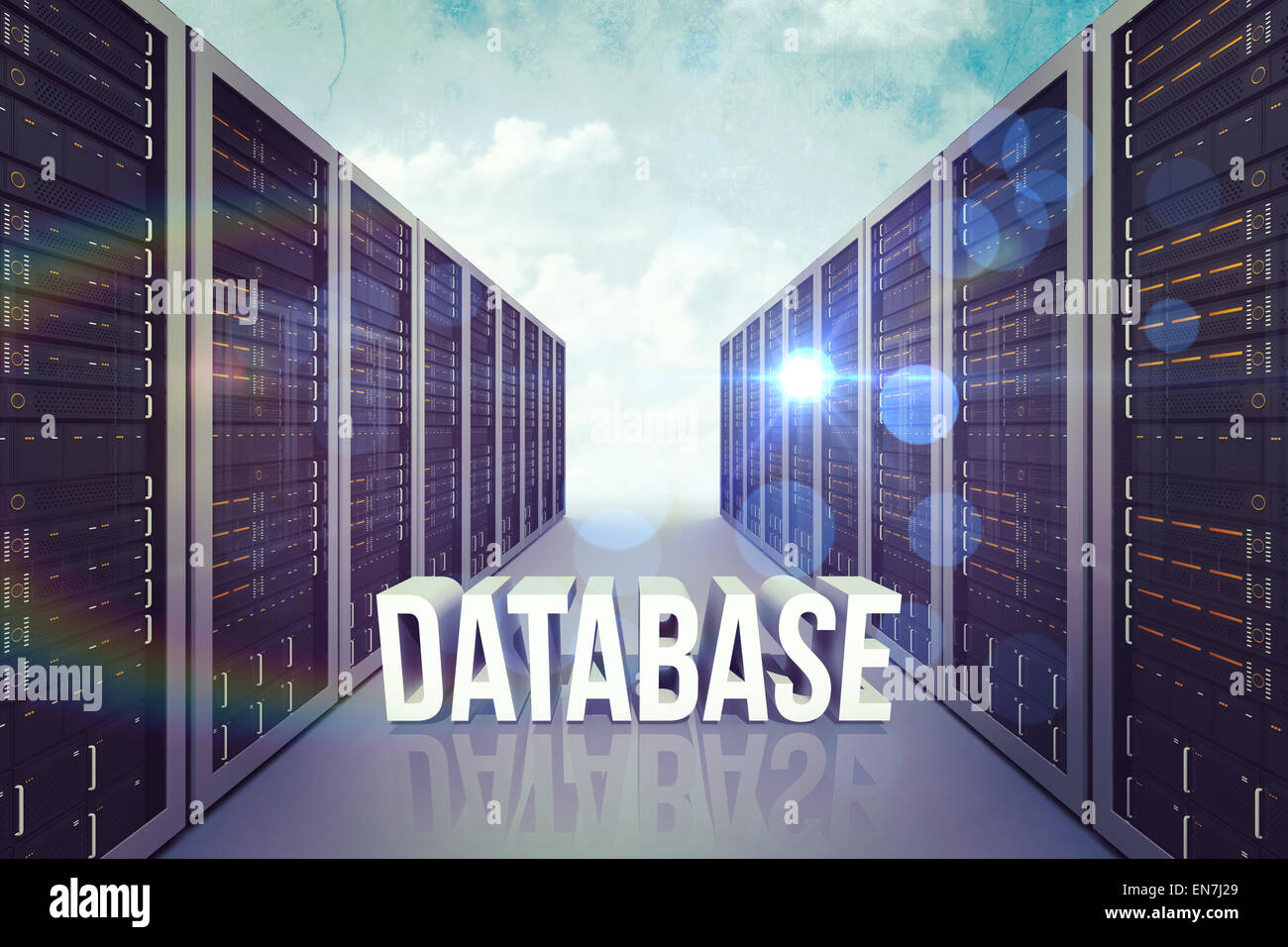 Composite image of database Stock Photo - Alamy