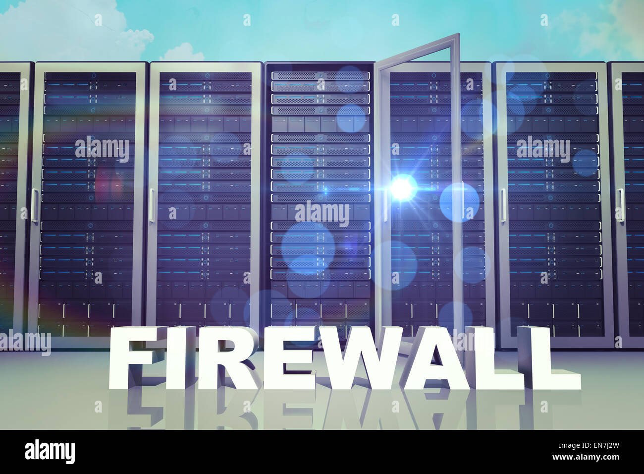 Composite image of firewall Stock Photo - Alamy
