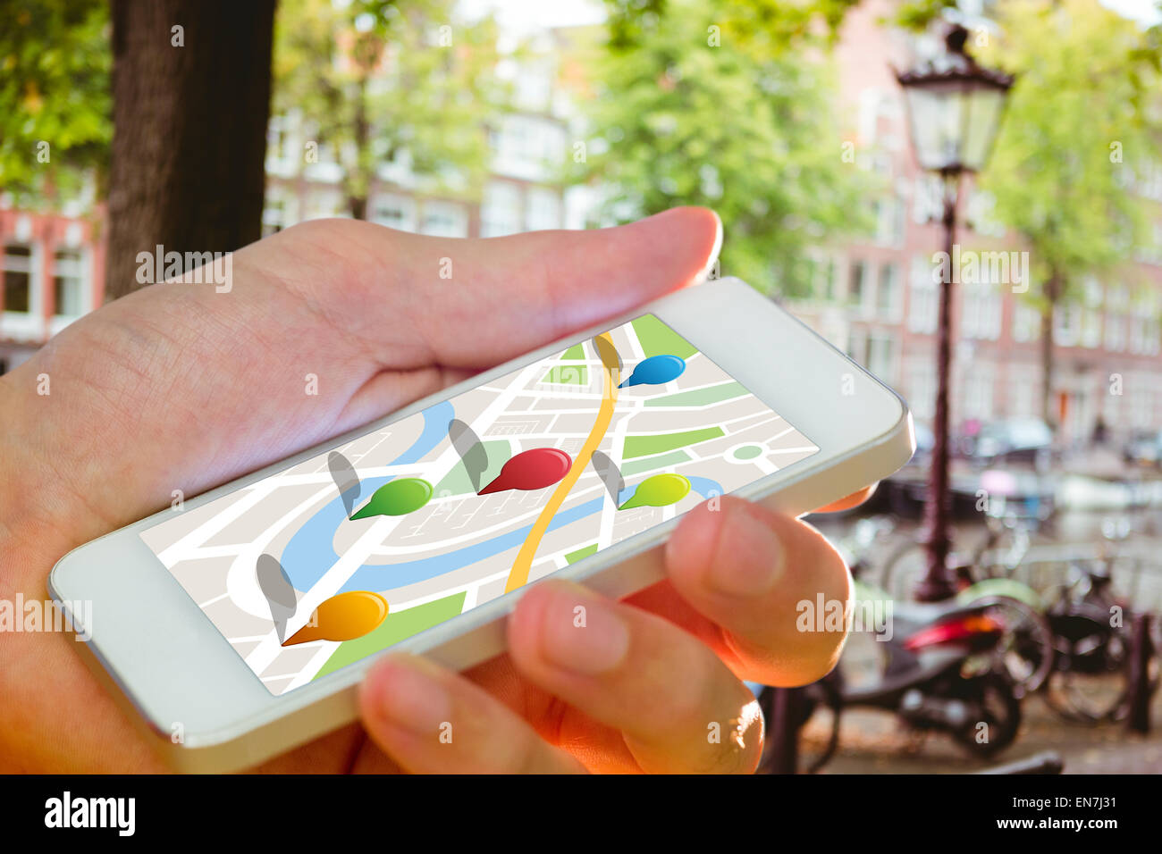 Phone map app hi-res stock photography and images - Alamy