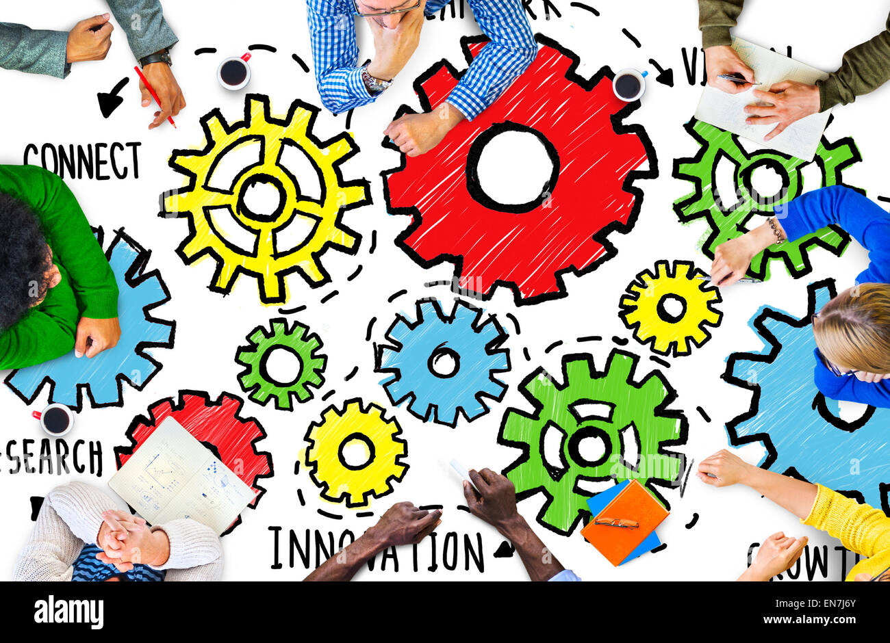 Team Teamwork Goals Strategy Vision Business Support Concept Stock ...