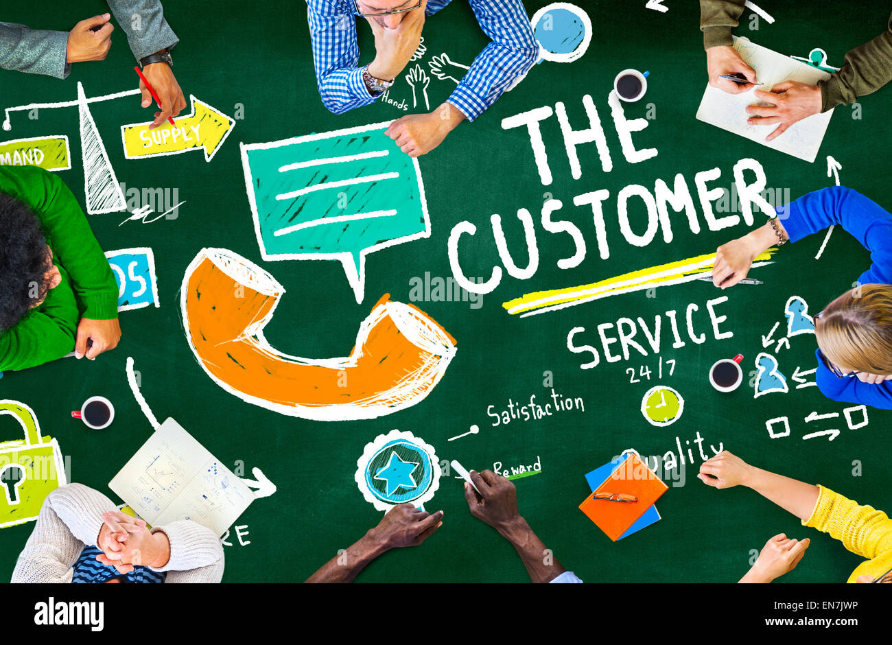 Business client men and women service hi-res stock photography and ...