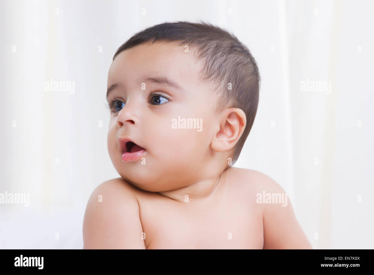 Side profile of baby Stock Photo - Alamy