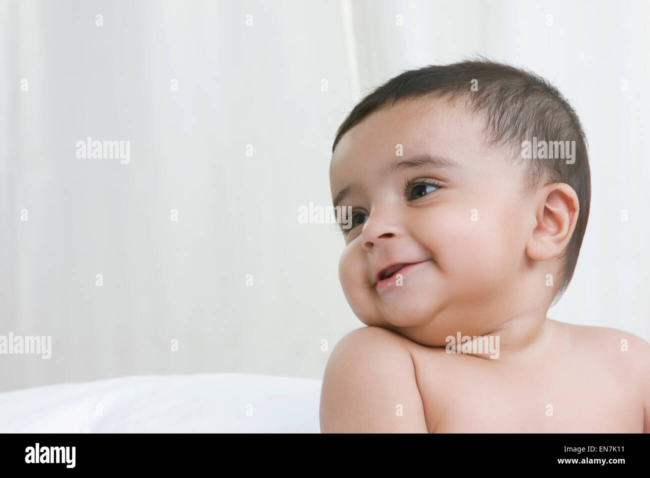 Side profile of baby Stock Photo - Alamy