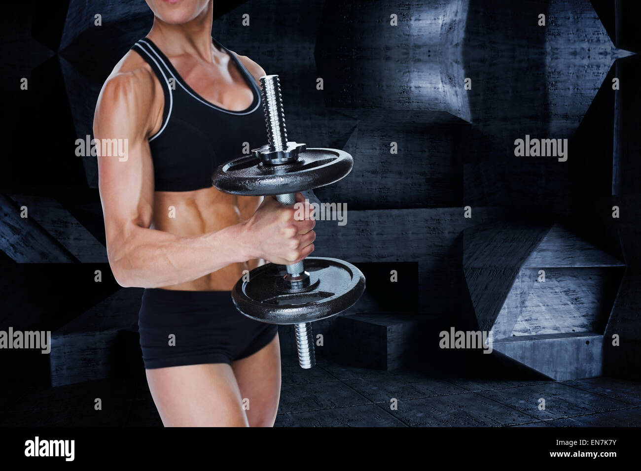 Black female bodybuilder hi-res stock photography and images - Alamy