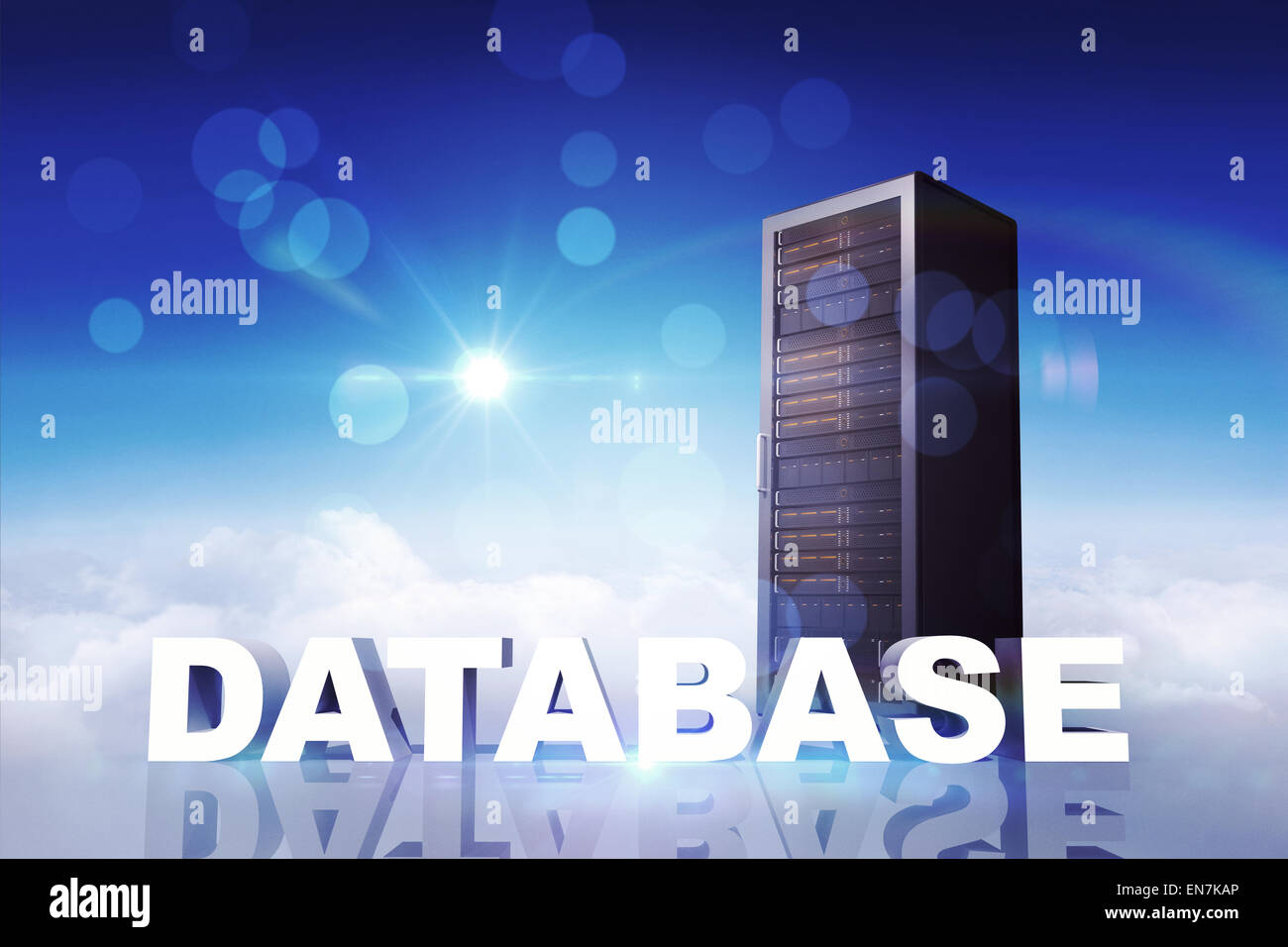 Composite image of database Stock Photo - Alamy