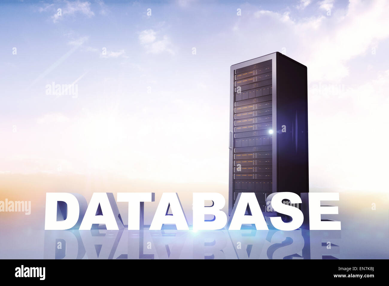 Composite image of database Stock Photo - Alamy