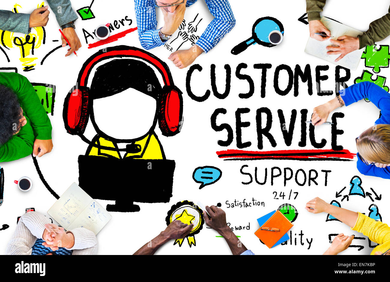 Collaboration sharing strategy support hi-res stock photography and ...