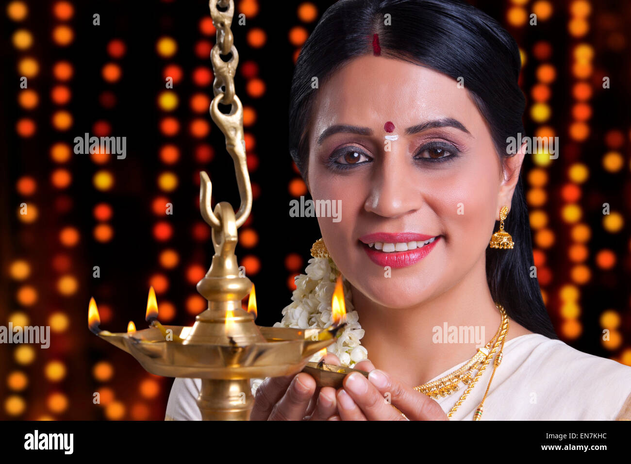 Portrait of a South Indian woman Stock Photo - Alamy