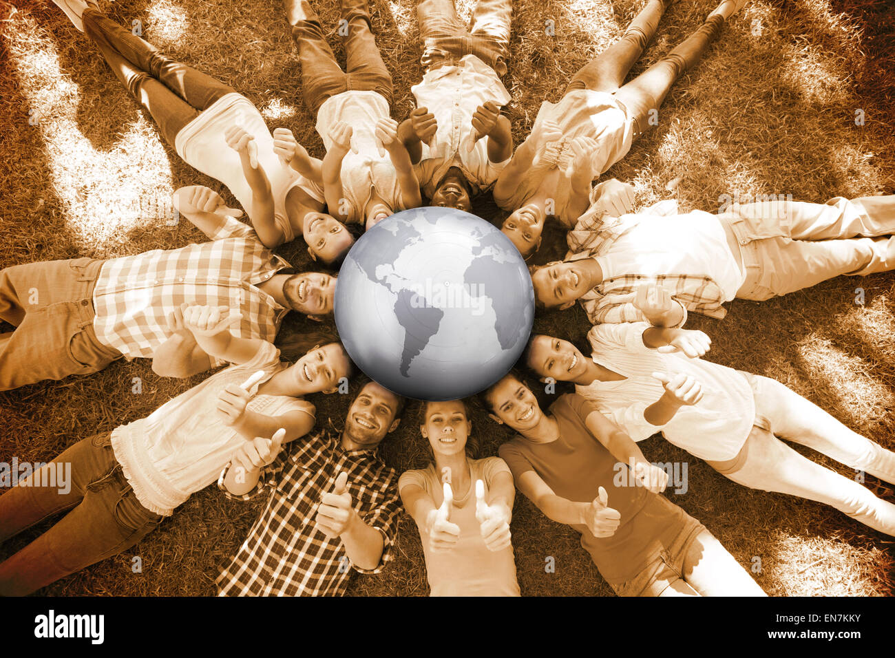 Composite image of silver earth Stock Photo - Alamy