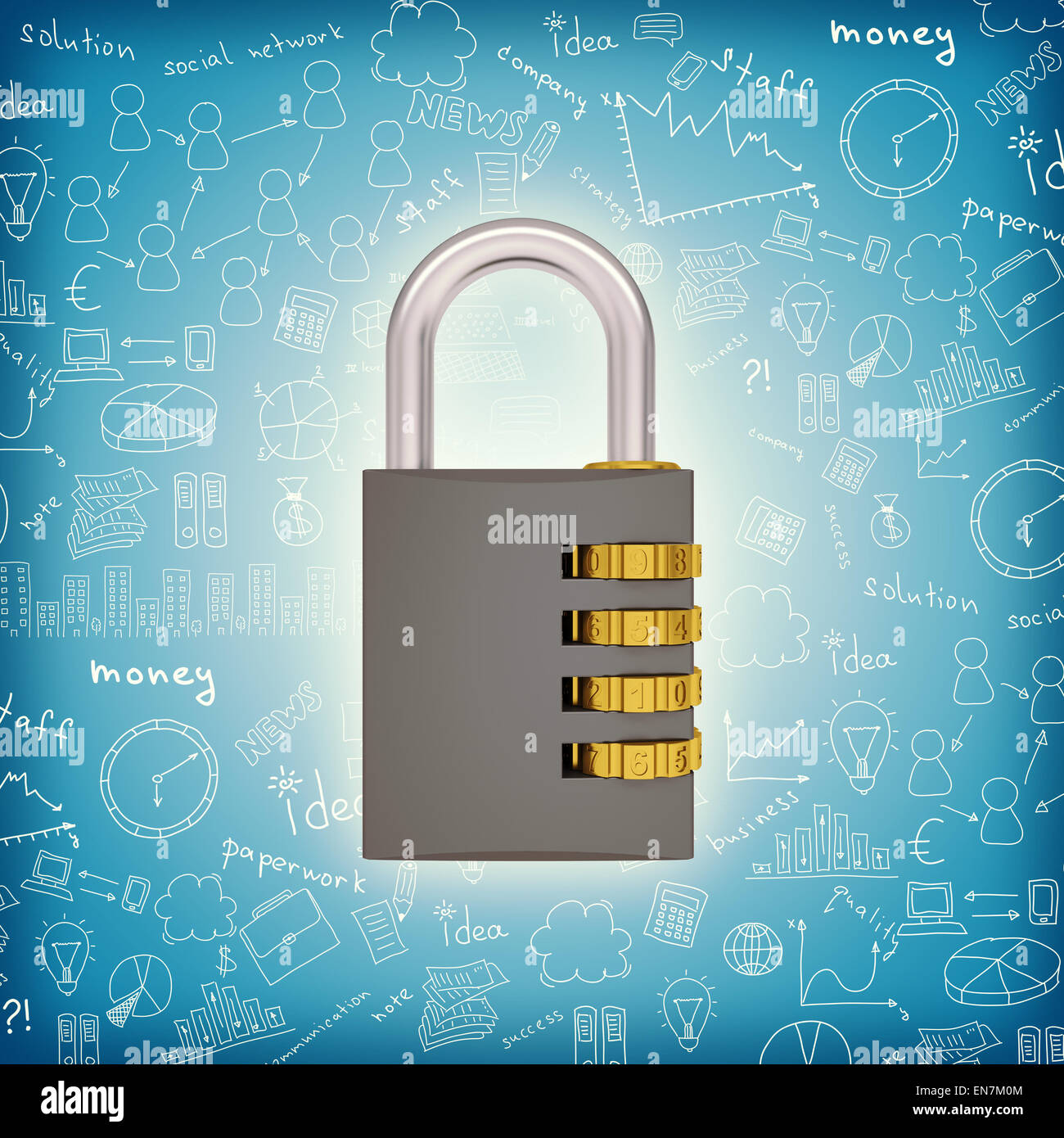 Image of padlock Stock Photo - Alamy