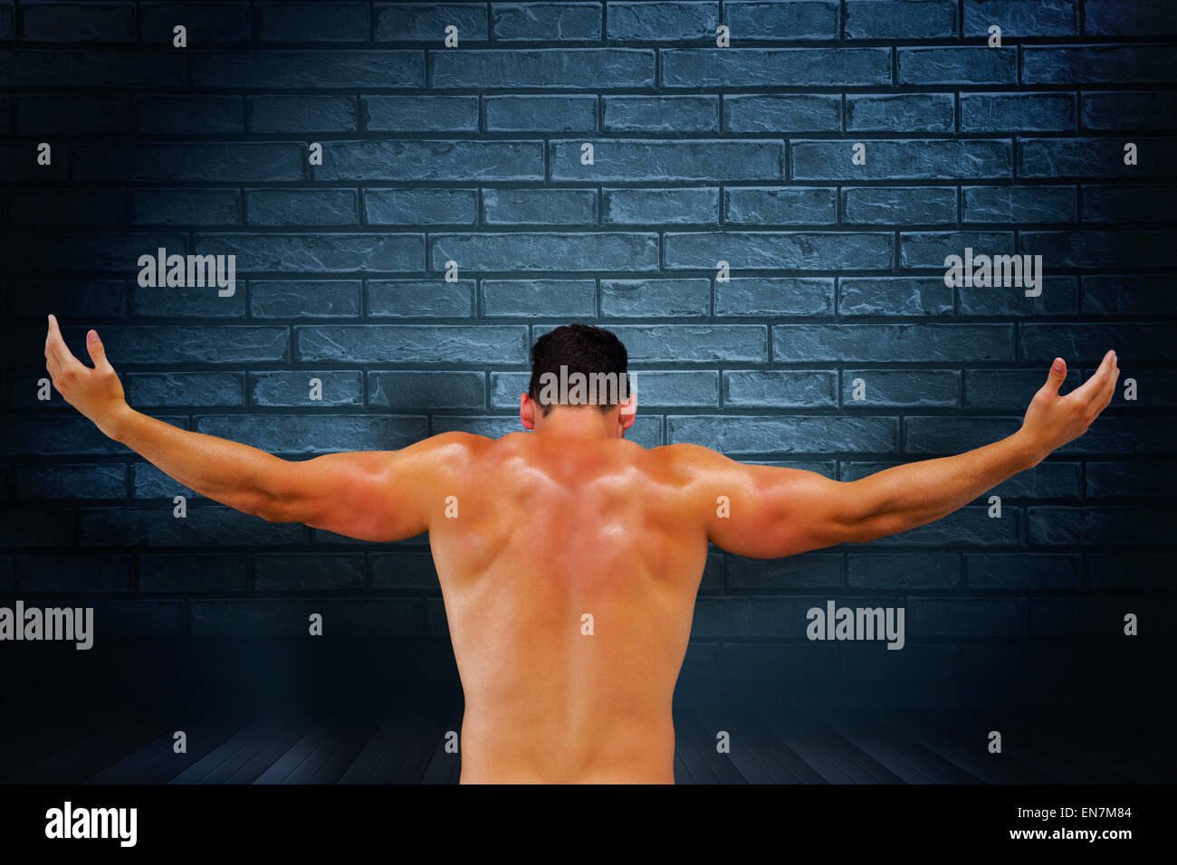 Male bodybuilder posing hi-res stock photography and images - Alamy