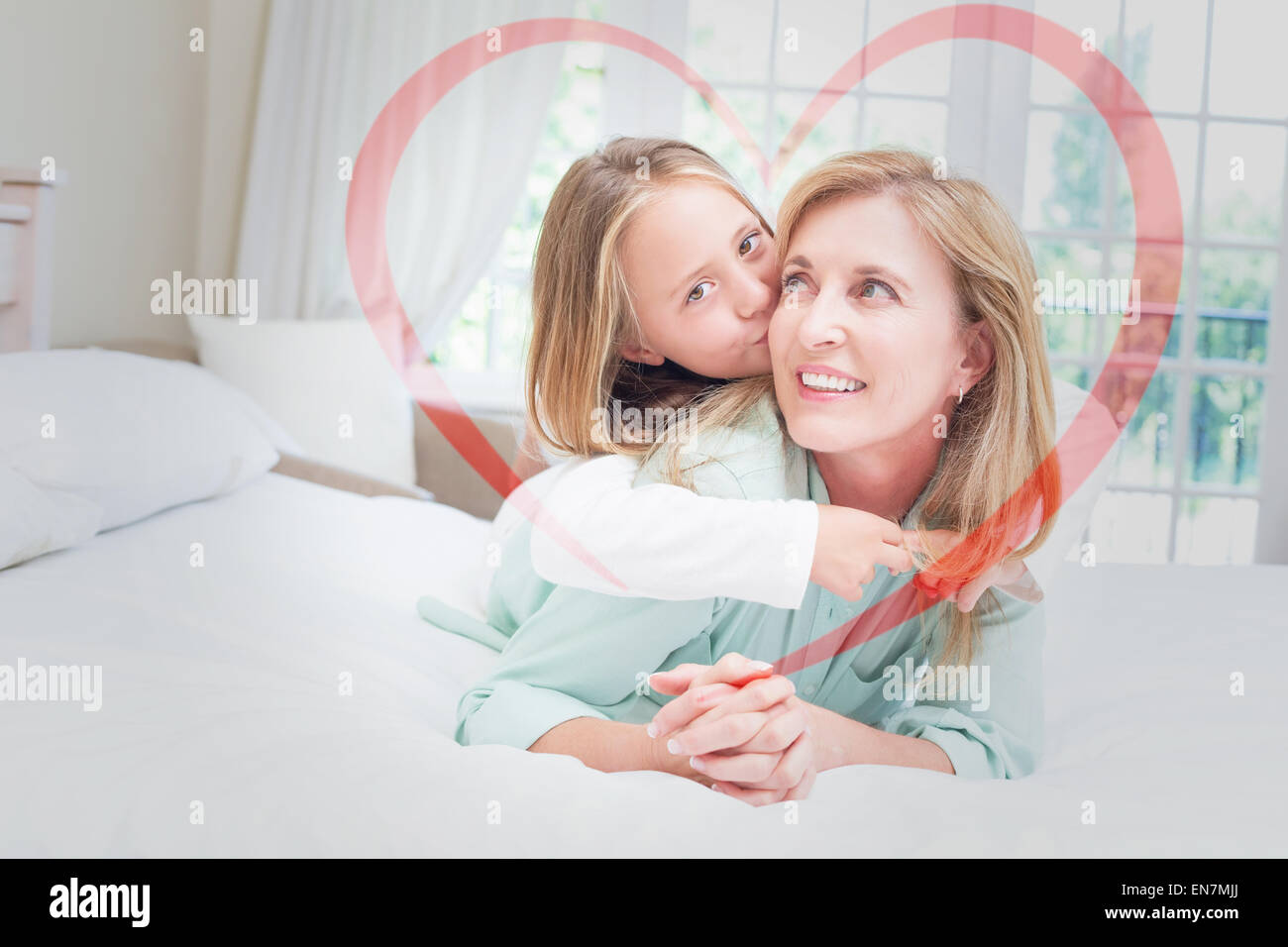 One woman hugging heart happy hi-res stock photography and images - Alamy