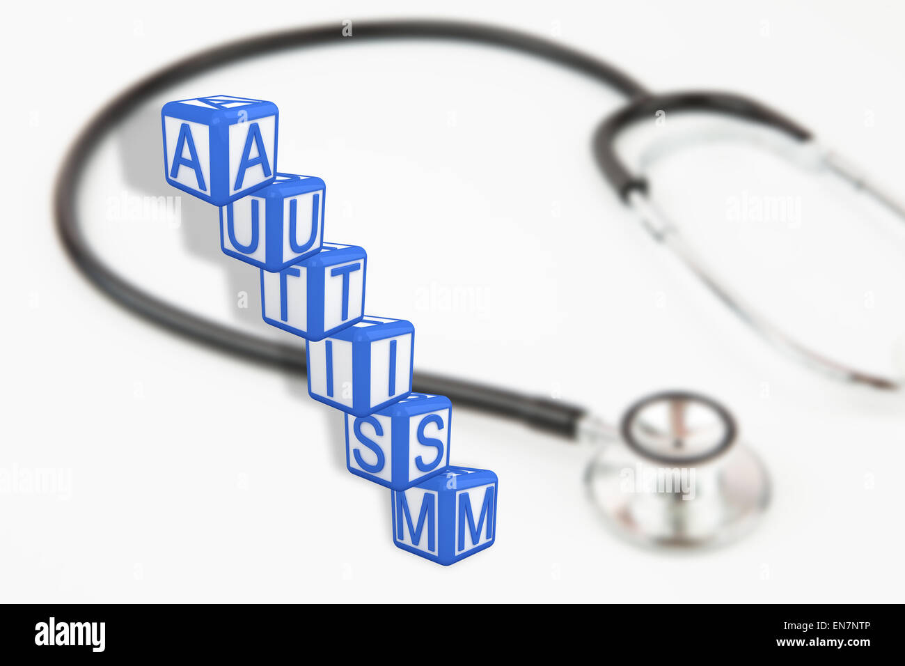 Composite image of autism building blocks Stock Photo - Alamy