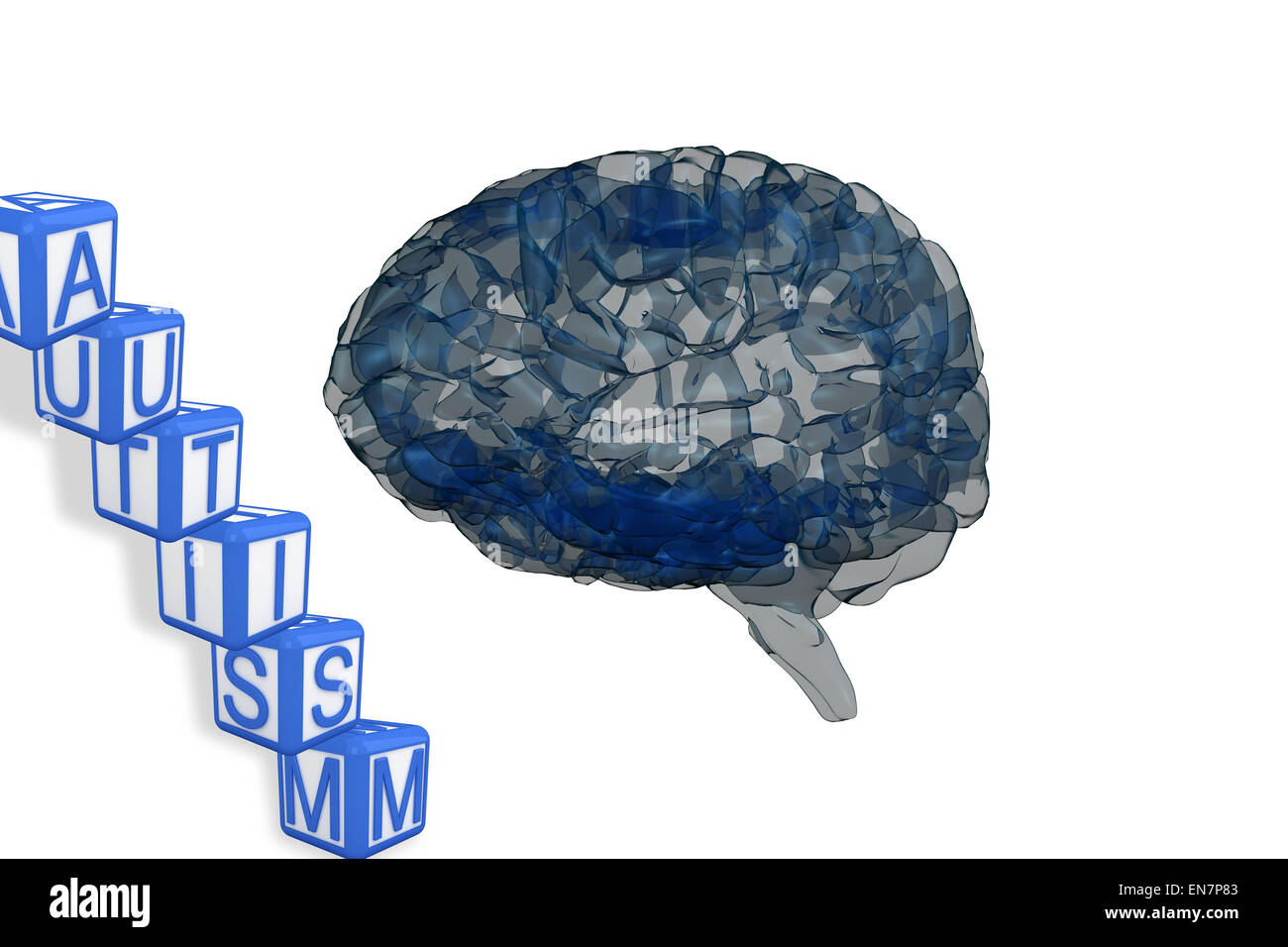 Composite image of autism building blocks Stock Photo - Alamy