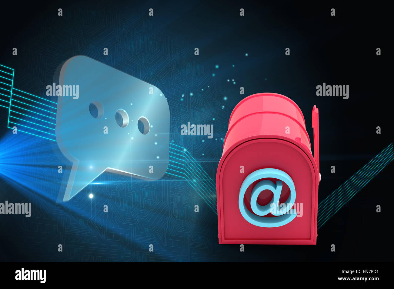 Red chat box hi-res stock photography and images - Alamy