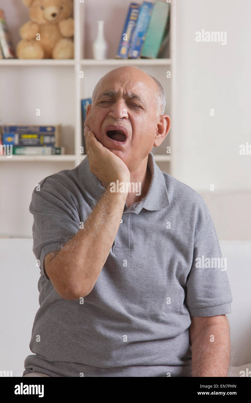 Old man with toothache hi-res stock photography and images - Alamy