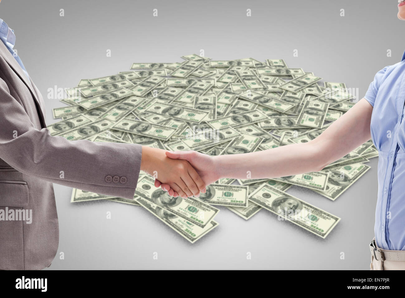 Handshake between women hi-res stock photography and images - Alamy