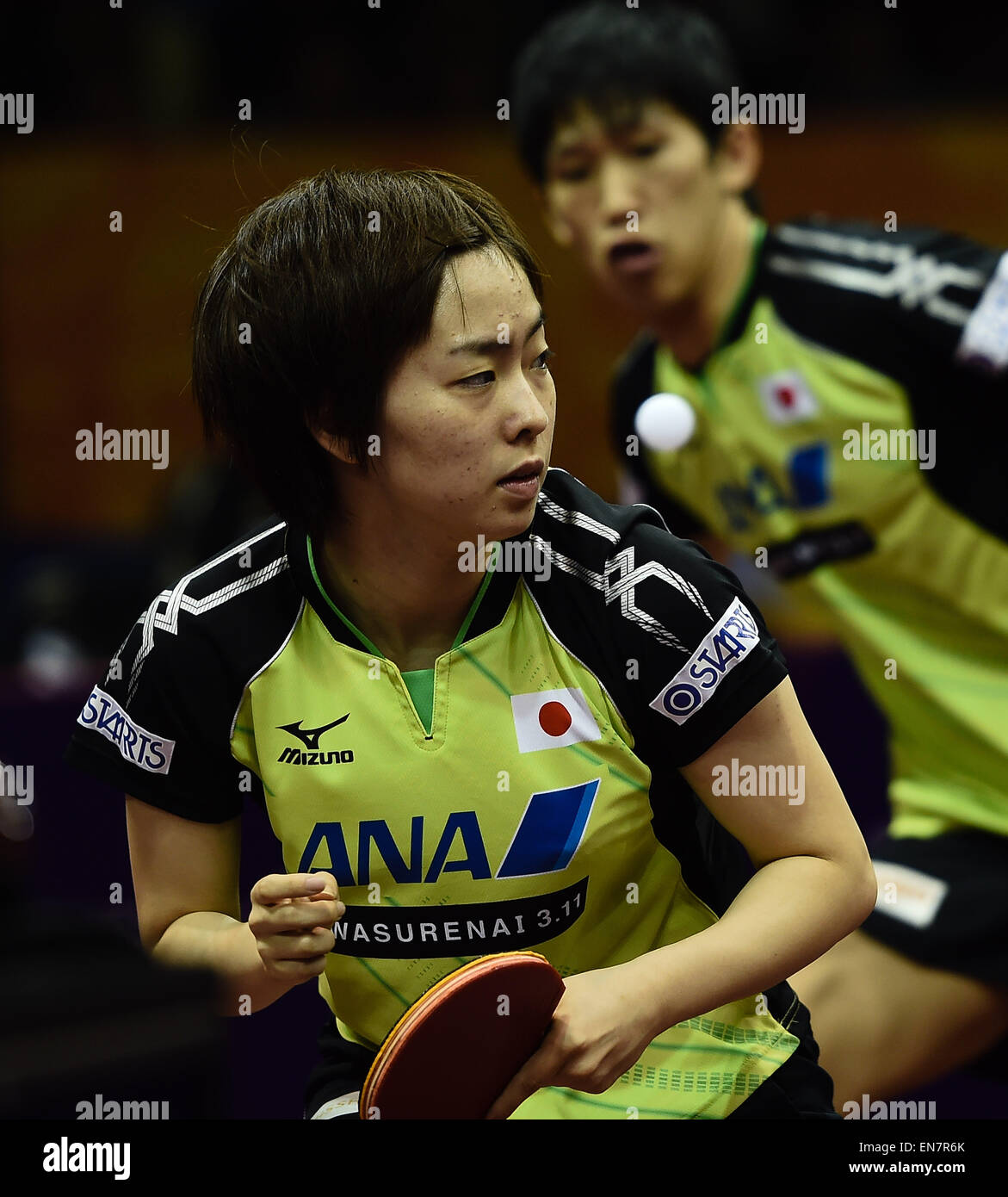 (150429) -- SUZHOU, April 29, 2015 (Xinhua) -- Japan's Yoshimura Maharu ...