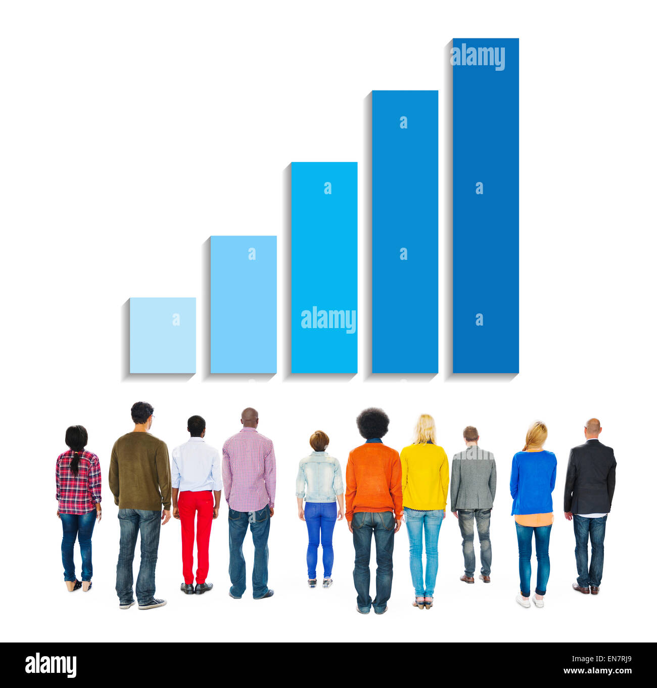 Growing bar graph hi-res stock photography and images - Alamy