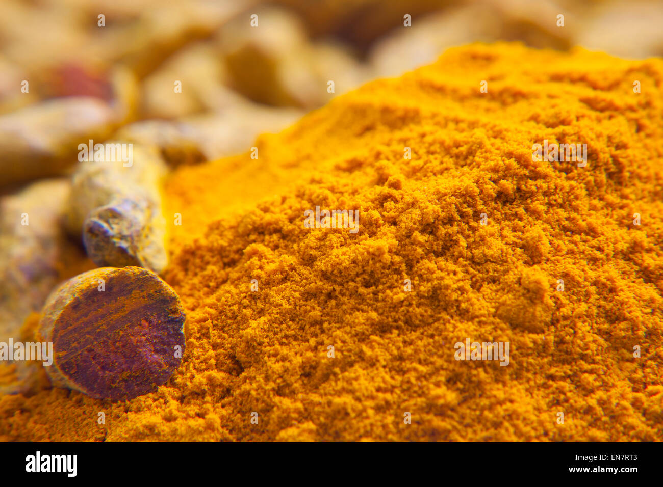 Raw turmeric with roots hi-res stock photography and images - Alamy
