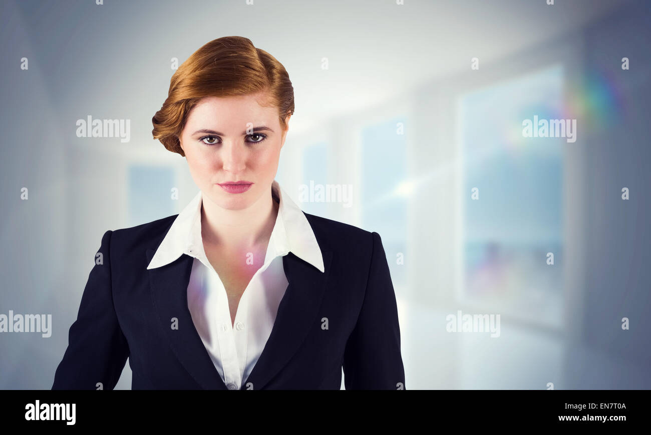 Composite image of stylish redhead businesswoman in suit Stock Photo ...